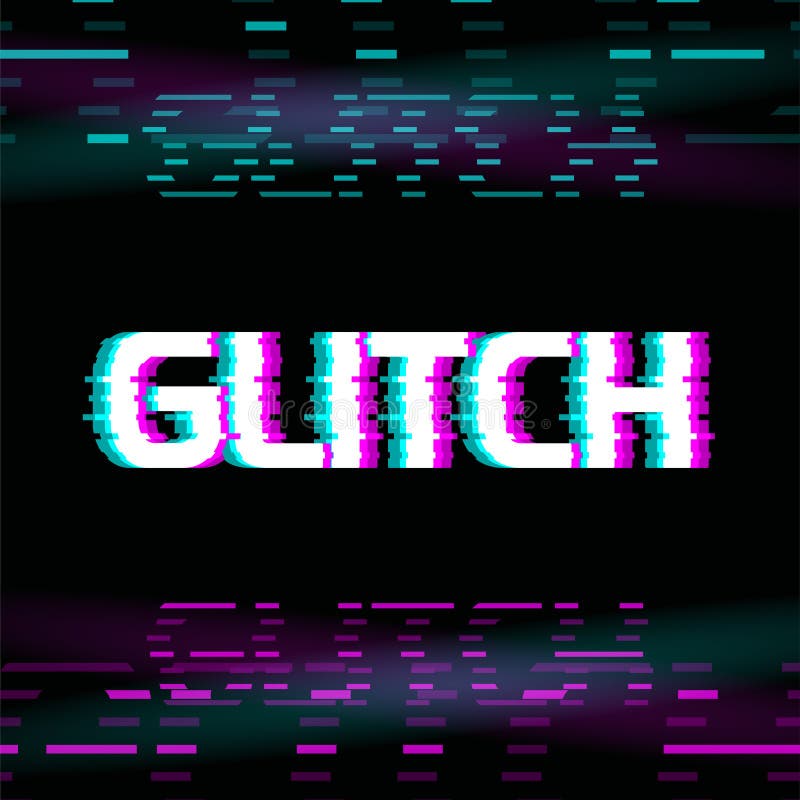 Glitch Effect Colorful Vector Illustration on Dark Stock Vector ... Glitch Effect Colorful Vector Illustration on Dark Stock Vector ...