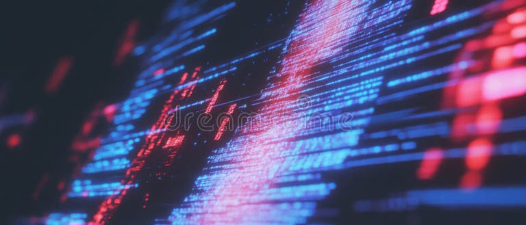 Glitch Effect Creating Digital Noise with Distorted Pixels and Static ...