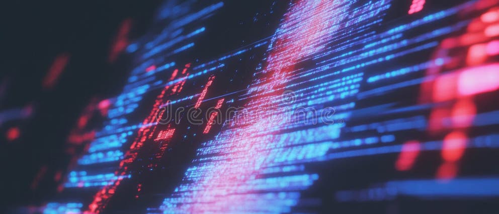 Glitch Effect Creating Digital Noise with Distorted Pixels and Static Visuals Stock Illustration ...