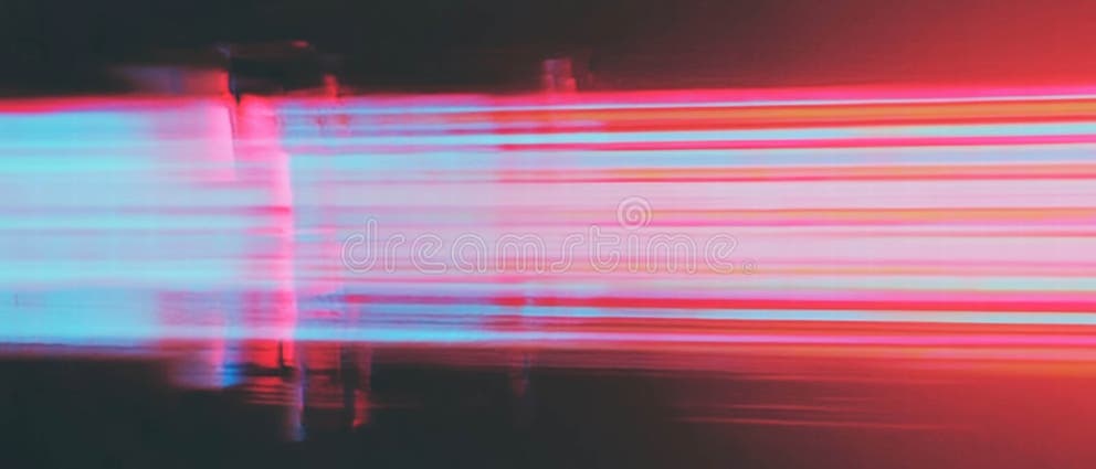 Glitch Effect with Digital Scan Lines Creating a Distorted Retro ...