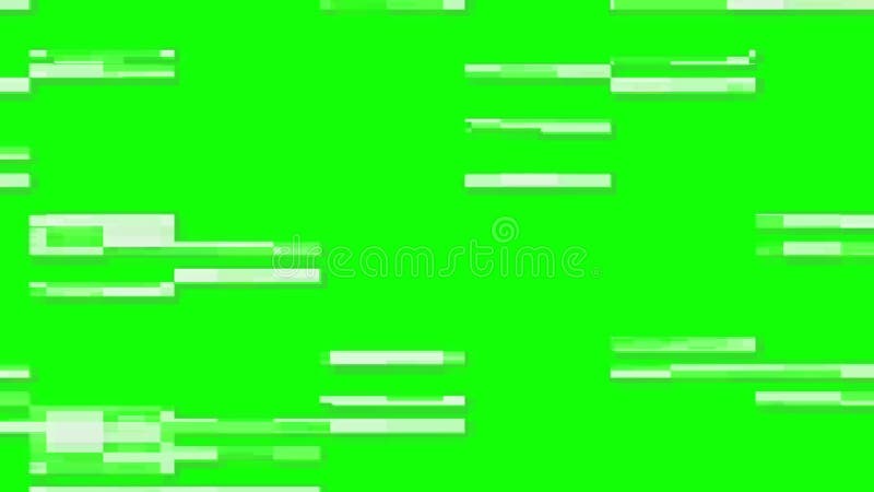 Glitch Effect on Green Screen. the Problems of the Video Signal of the ...