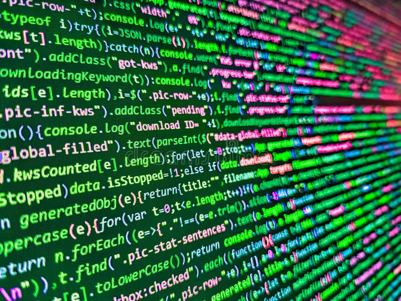Glitch Effect on LCD Screen. Website Codes on Computer Monitor. Source ... Glitch Effect on LCD Screen. Website Codes on Computer Monitor. Source ...