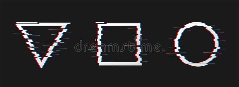 Glitch effect shapes stock vector. Illustration of decay - 160663838 Glitch effect shapes stock vector. Illustration of decay - 160663838