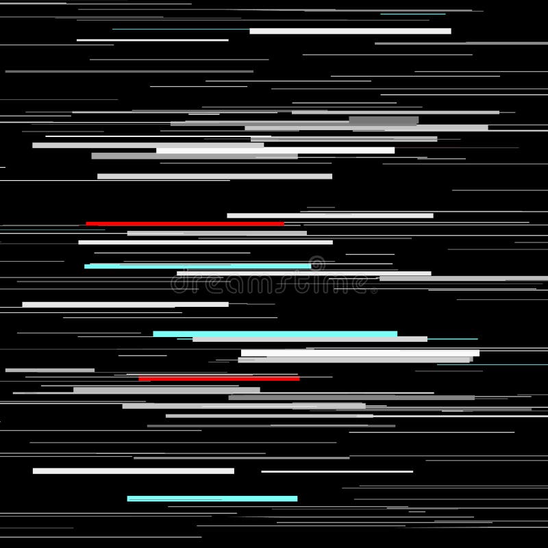 Glitch Elements Set. Computer Screen Error Templates. Digital Pixel ...