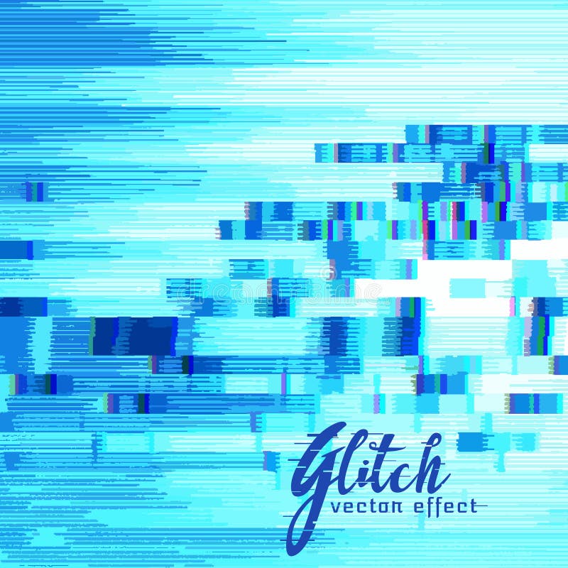 Glitch and Error Style Font and Alphabet Design Stock Vector ...