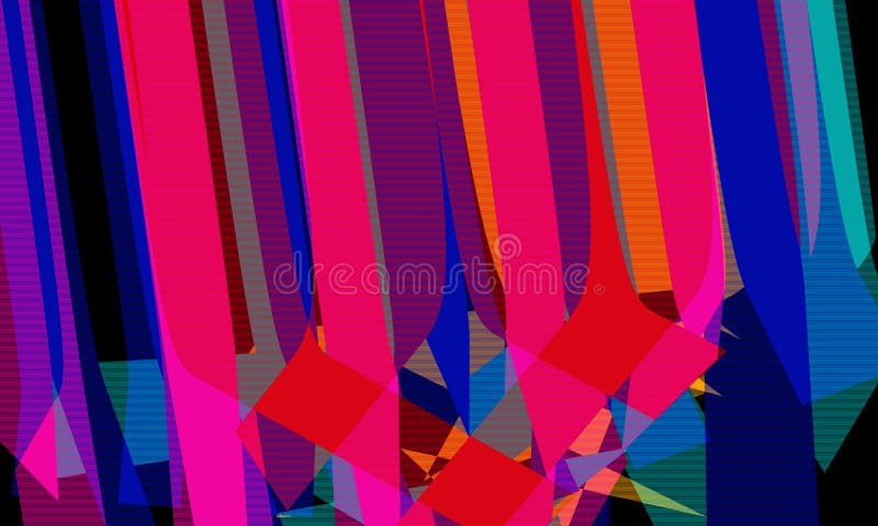 Glitch 8 Figure on Black Background. Stock Illustration - Illustration ...