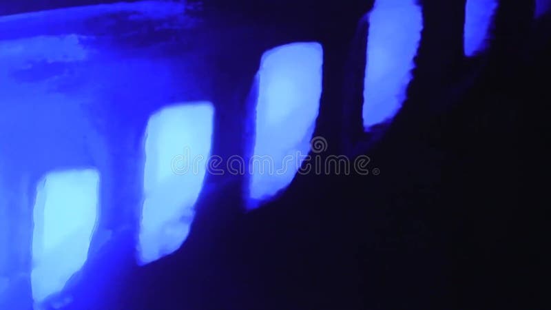 Glitch Flash Scratch Blue Overlay Video Effect Stock Footage - Video of ...