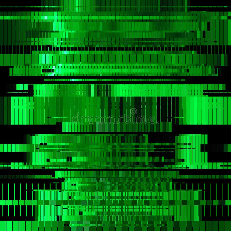 Glitch Green Abstract Background Stock Vector - Illustration of digital, dynamic: 84744363