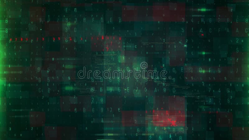 Glitch Hack Design Background Animation. Technology Backdrop Stock ...