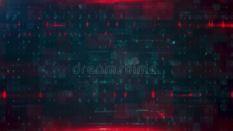 Glitch Hack Design Background Animation. Technology Backdrop Stock ...