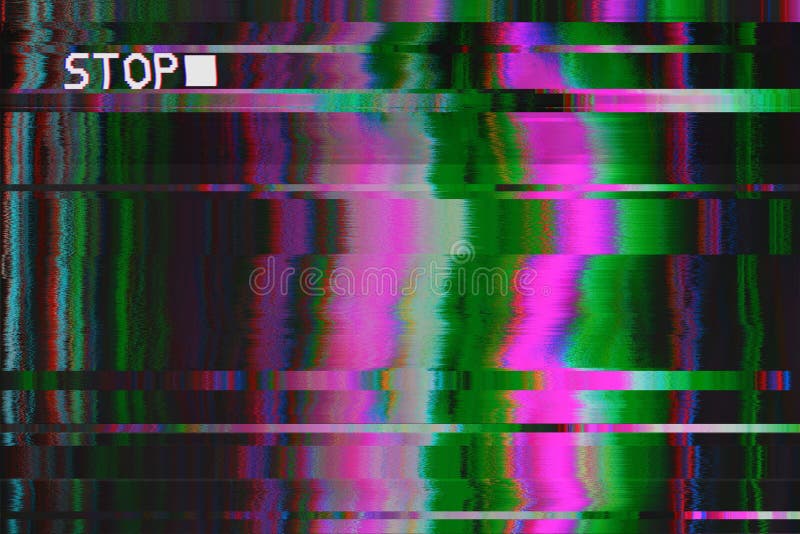 Glitch No Signal Background Pixel Noise, Interference Pattern Stock ...
