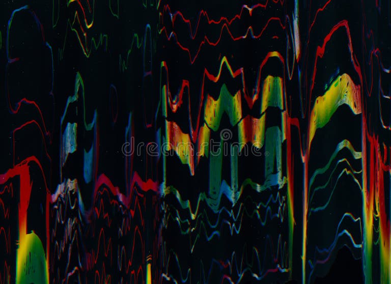 Glitch Overlay Digital Distortion Texture Waves Stock Illustration ...
