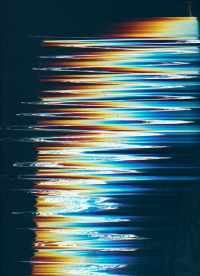 Glitch Overlay Distorted Display Multicolor Gradient Stock Image ...