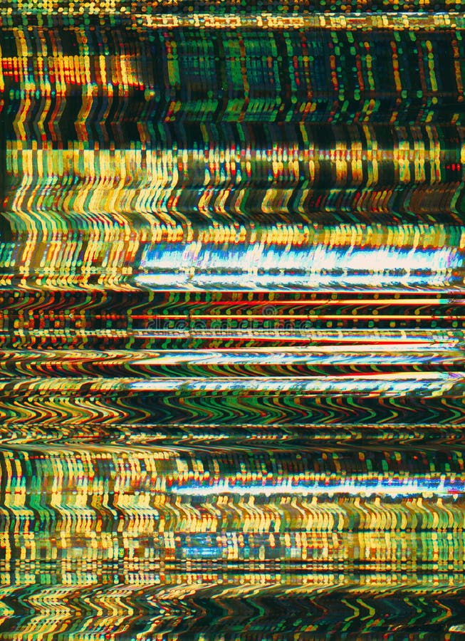 Glitch Overlay Distorted Display Multicolor Gradient Stock Photo ...