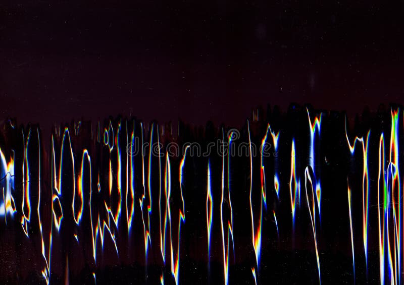 Glitch Overlay Neon Glow Distortion Noise Display Stock Photo - Image ...