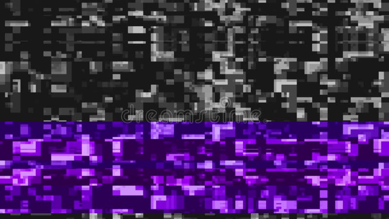 Glitch Pixel Effect. Pixelated Color Distortion. TV Signal Issues from ...