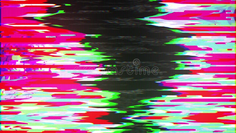 Glitch, Pixel Noise on the Screen, Computer Generated. Bad Signal. 3d ...