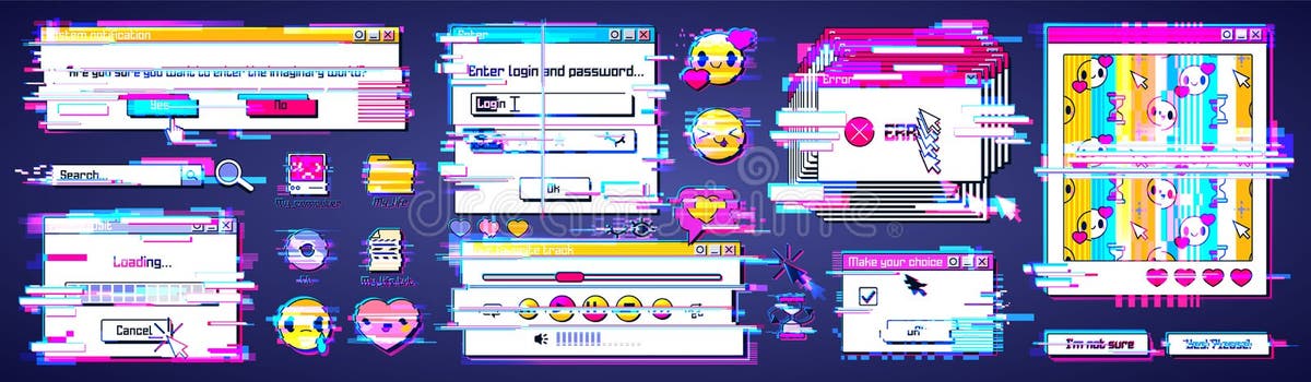 Pixel Art Login Screen Stock Illustrations – 16 Pixel Art Login Screen ...