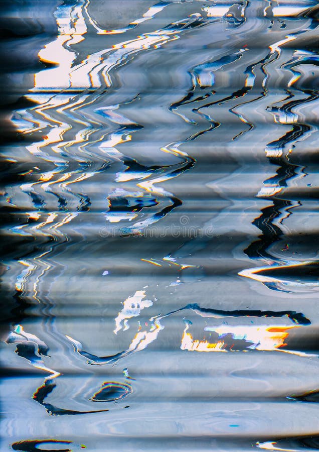 Glitch Screen Twisted Pattern Noise Vibration Stock Illustration ...