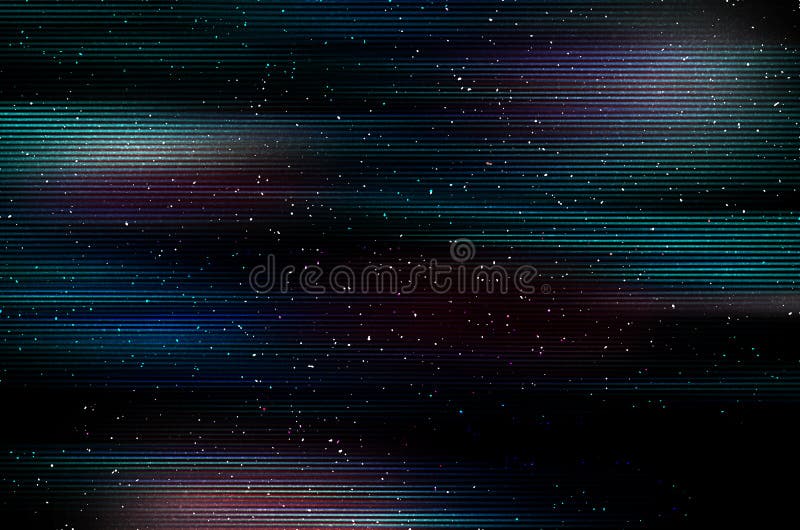 Glitch Space Background. Old TV Screen Error. Digital Pixel Noise ...