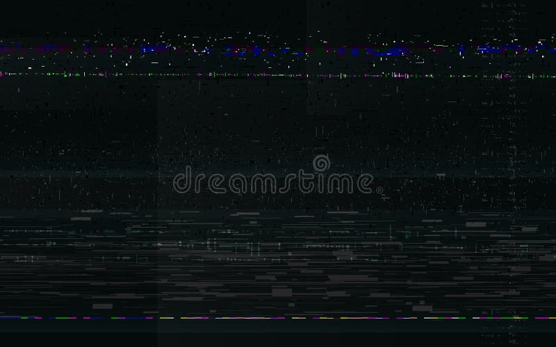 Glitch Static Background. Digital Distortion Screen. Broken Signal with ...