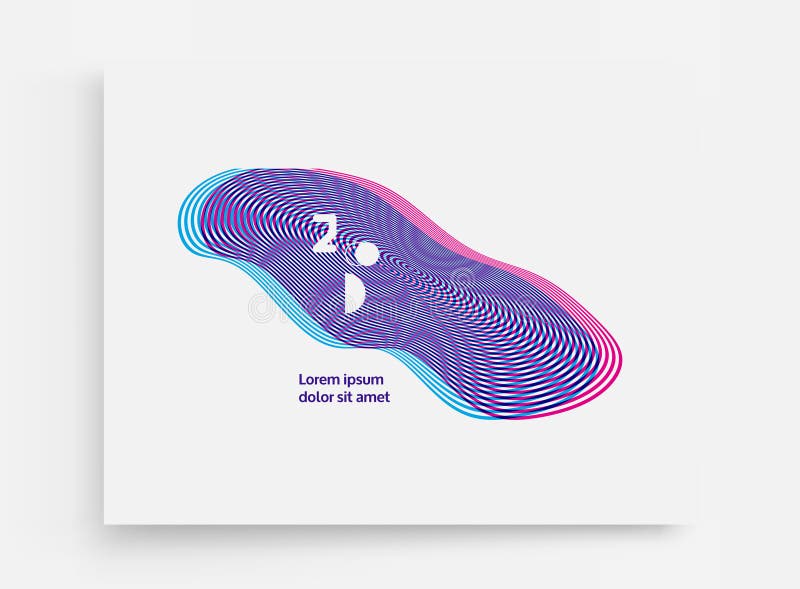 Glitch Style Vinyl Record. Modern Abstract Design Stock Vector ...