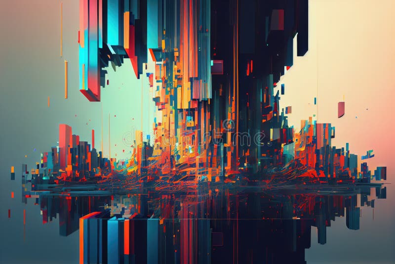 A Glitch in the System that Creates a Chaotic and Abstract Digital ...