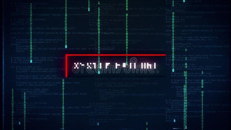 System Breach Hacking Glitch and Noise Effects with Computer Program ...