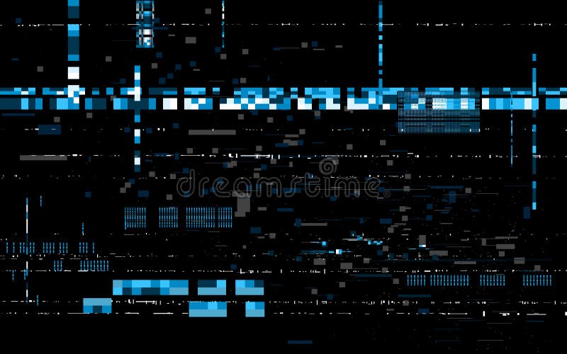 Glitch Techno Background. Data Distortion Effect. Distorted Code with ...