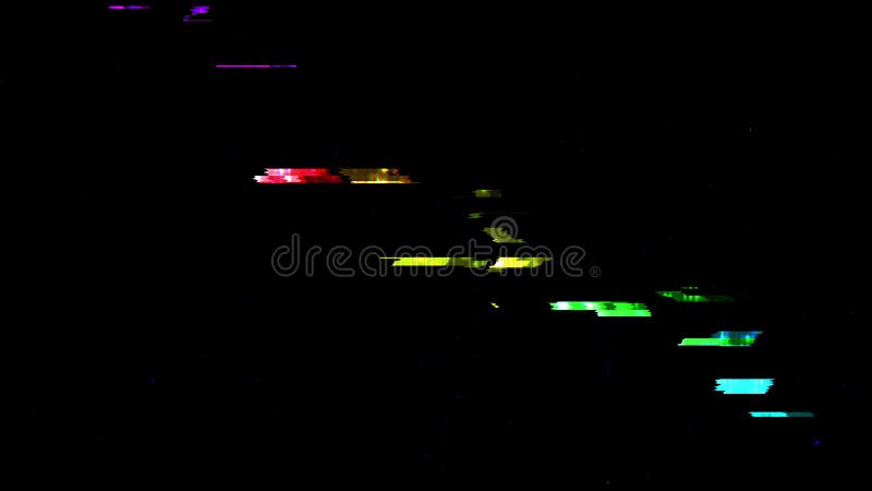 Glitch Television Overlay Distortions Interference TV Stock Video ...