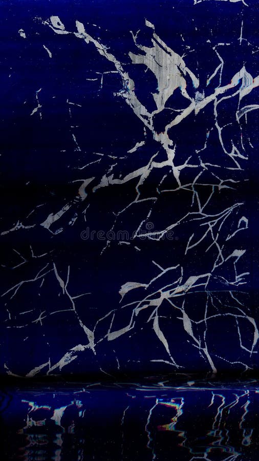 Glitch Texture Damaged Screen Blue Surface Scratch Stock Illustration ...