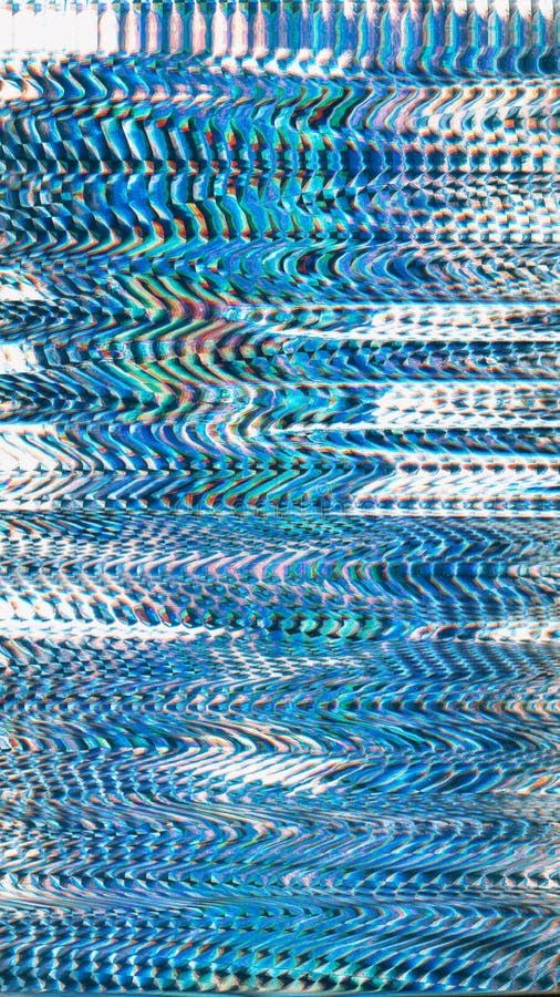 Glitch Texture Digital Distortion Blue White Waves Stock Photo - Image ...