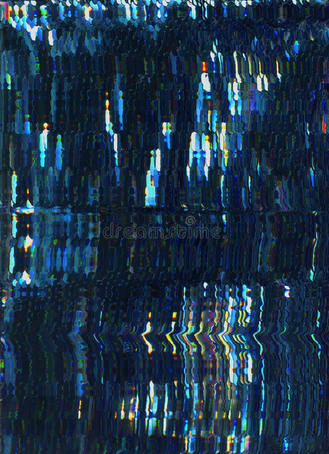 Glitch Texture Static Noise Blue Orange Defect Stock Illustration ...
