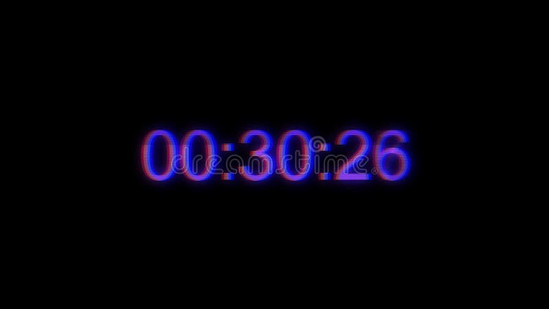 Countdown Glitch Text from Ten To Zero Background Stock Video - Video ...