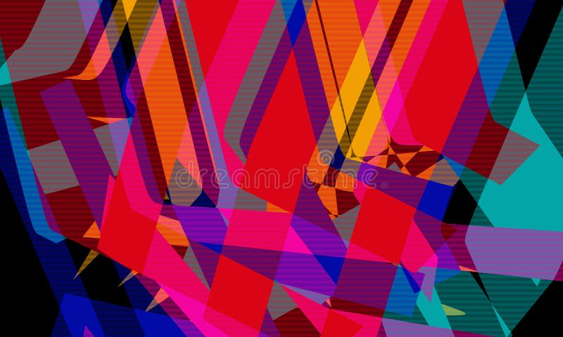 Glitch Tree Icon on Black Background. Stock Illustration - Illustration ...