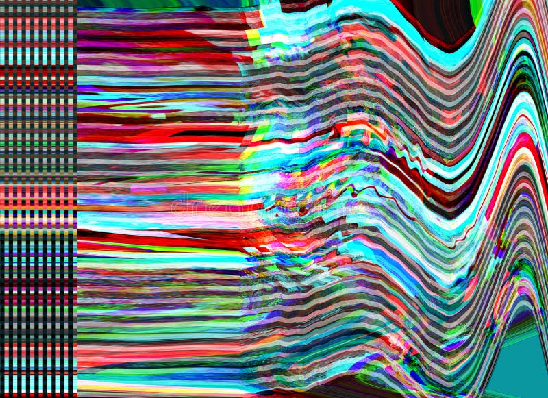 Glitch TV Noise Photo Background Computer Screen Error Digital Pixel ...