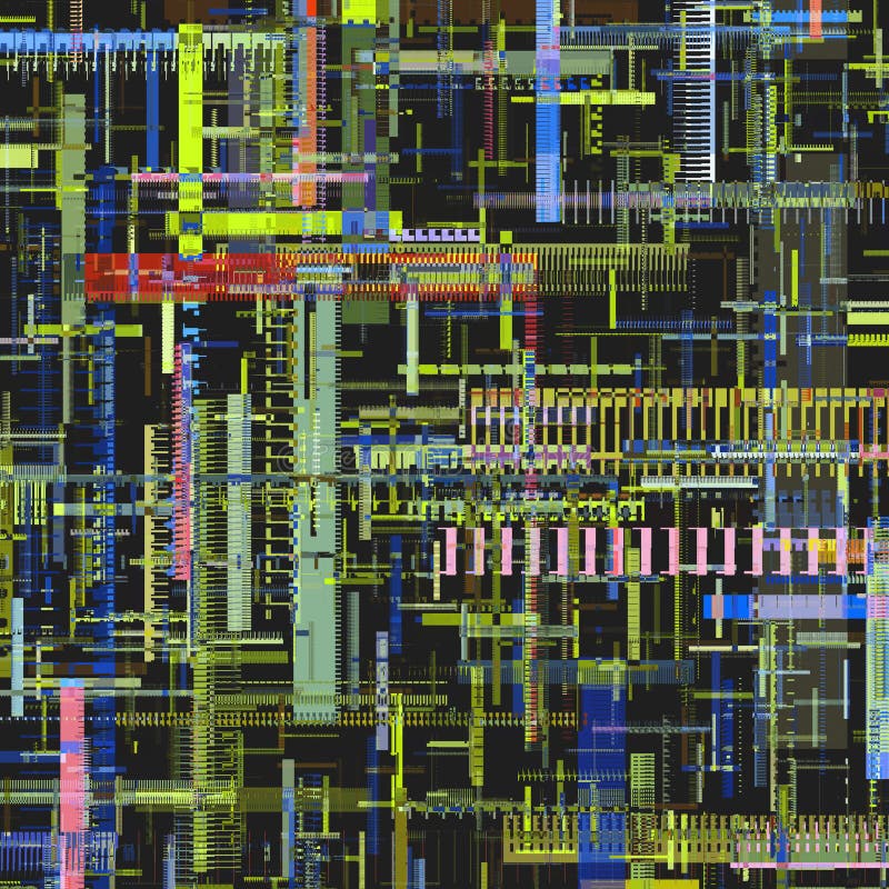 Glitch Unique Design Abstract Digital Pixel Noise Error Computer Screen ...