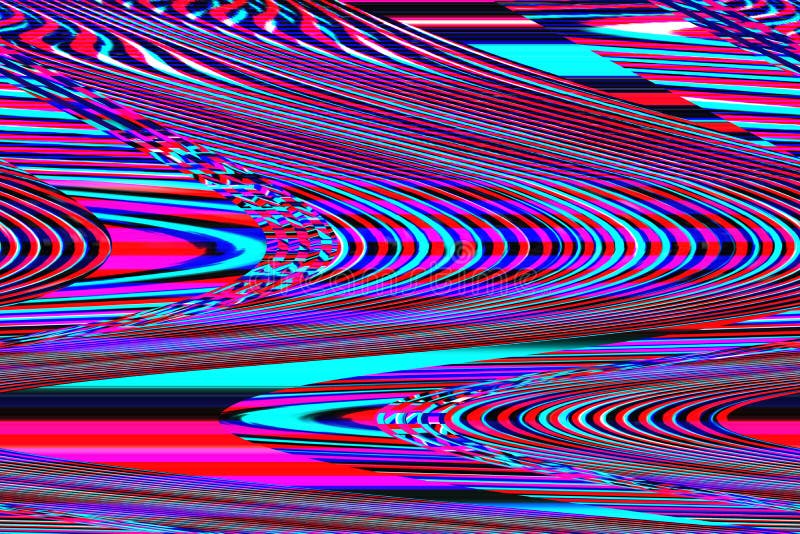 Glitch Universe Background Old TV Screen Error Digital Pixel Noise ...