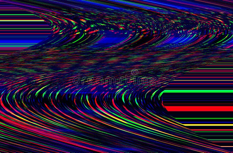 Glitch Universe Background. Old TV Screen Error. Digital Pixel Noise ...