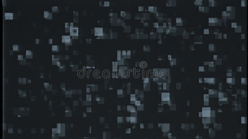 Glitch and VHS Effect. Digital Pixel Black and White Noise Glitch ...