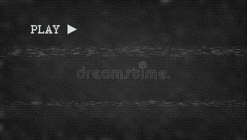 Glitch VHS Effect. Old Camera Screen. No Signal Stock Vector ...