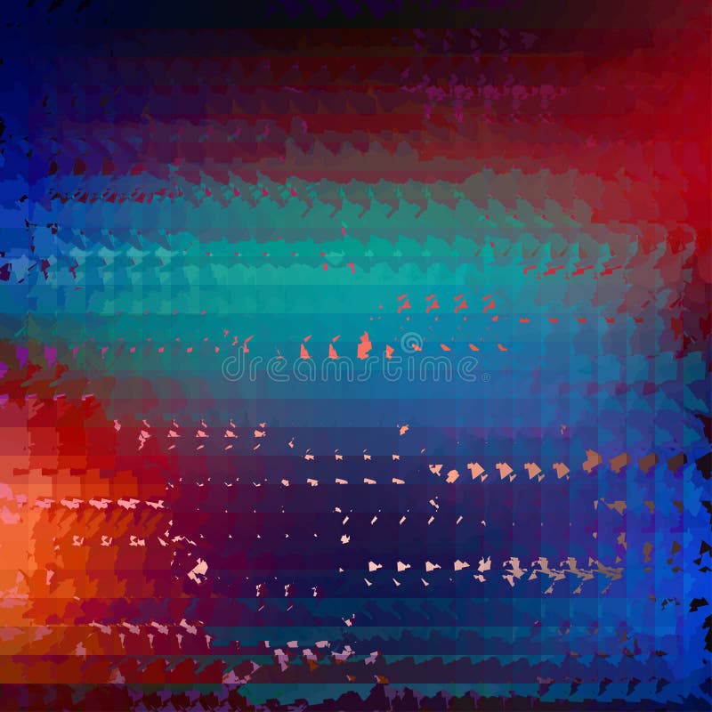 Glitched Background. Vector Pattern with Neon Backlight Stock Vector ...