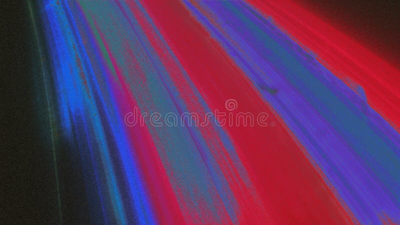 Glitched Red and Blue Diagonal Lines on a Dark Background. Stock ...