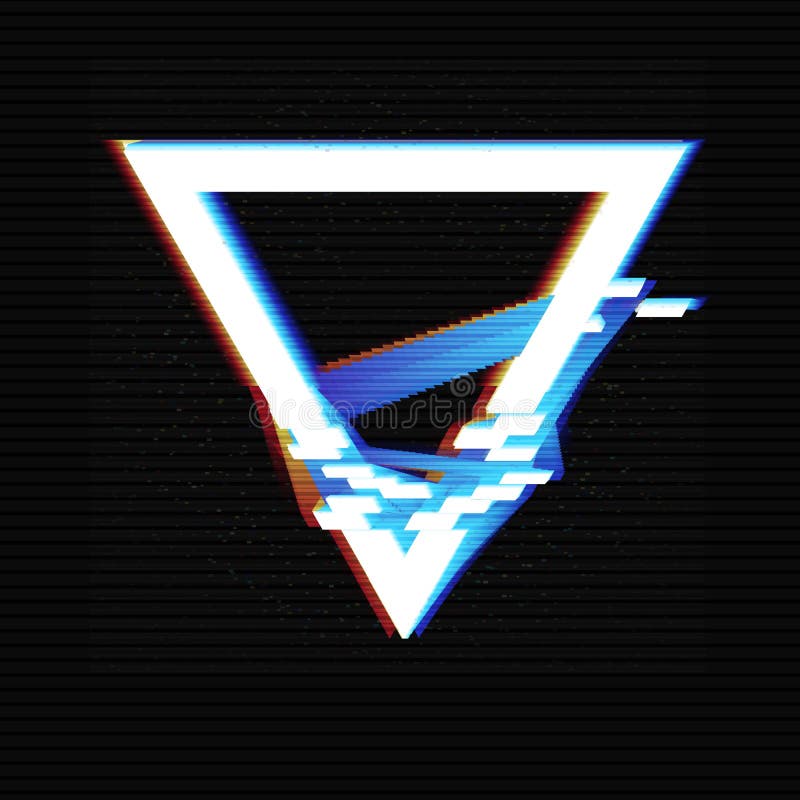 Glitched Triangle Stock Illustrations – 258 Glitched Triangle Stock ...