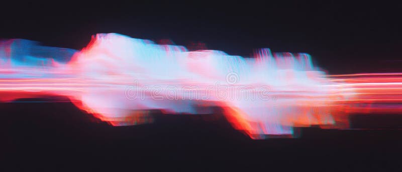 Glitching Geometric Shapes Create Distorted Visual Effects in Digital ...