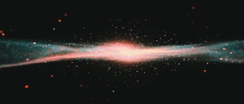 Glitching Spark Effects Create a Dynamic Focal Point Against a Dark ...