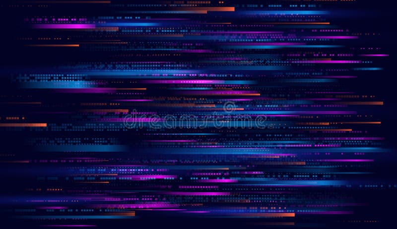 Glitchy Background Featuring Abstract Noise Effects, Video Error Damage, and Stylized Corrupted ...