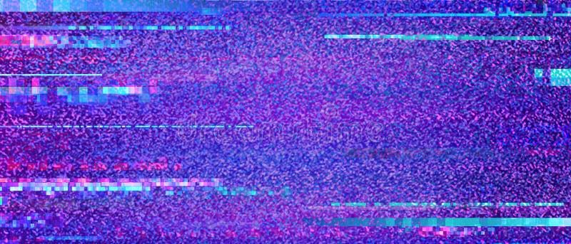 Glitchy Colorful Pixelated Tv Noise Background Stock Illustration ...