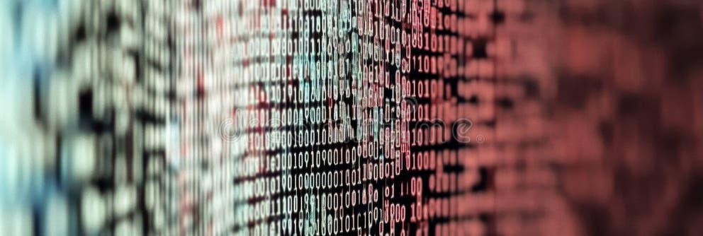 Glitchy Computer Screen Reveals Chaotic Fragment of Distorted Text and Pixelated Data Stock ...