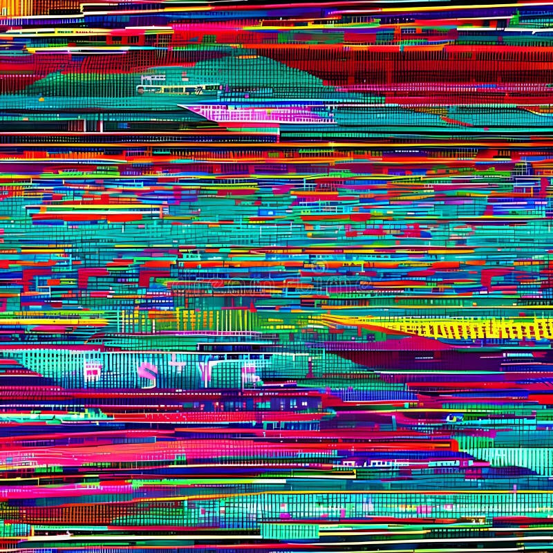 A Glitchy Digital Texture with Distorted Typography and Fragmented Text ...